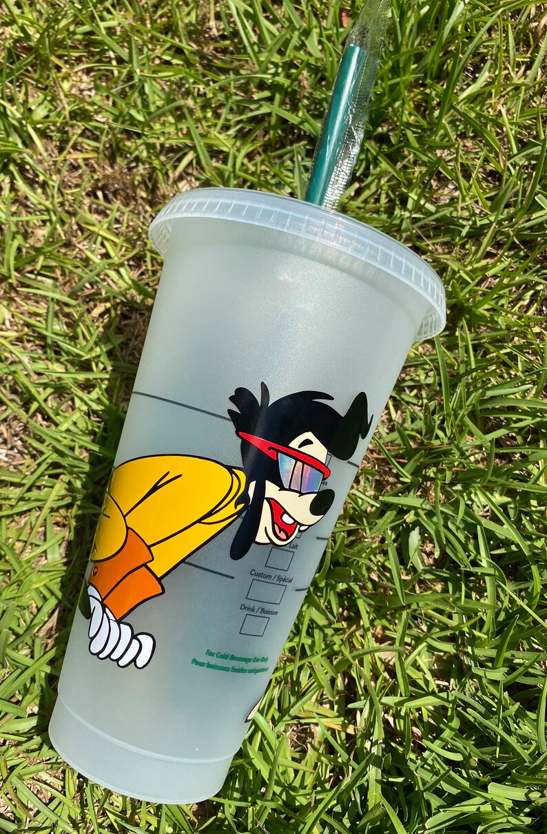Max and Roxanne Starbucks Cup 24oz Reusable Disney Inspired A Goofy ...