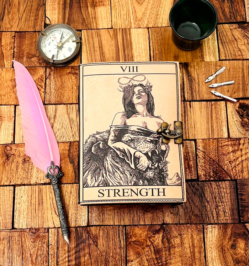 Strength Tarot Card Print the Strength Card Neutral Vibe Poster ...