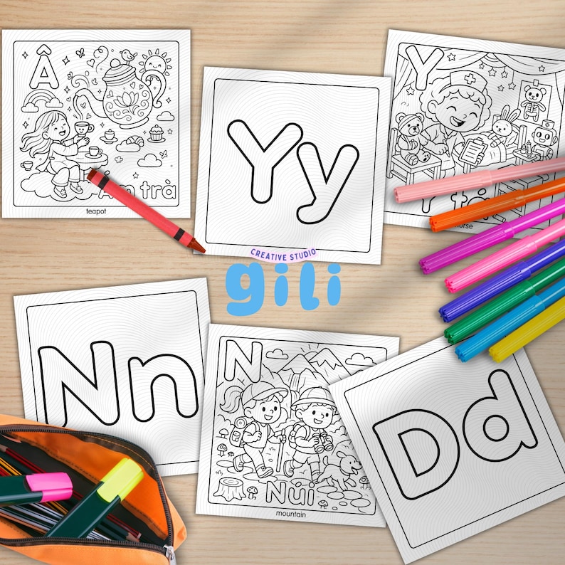 Vietnamese Alphabet Coloring Book Printable | Kids Viet Letters ...