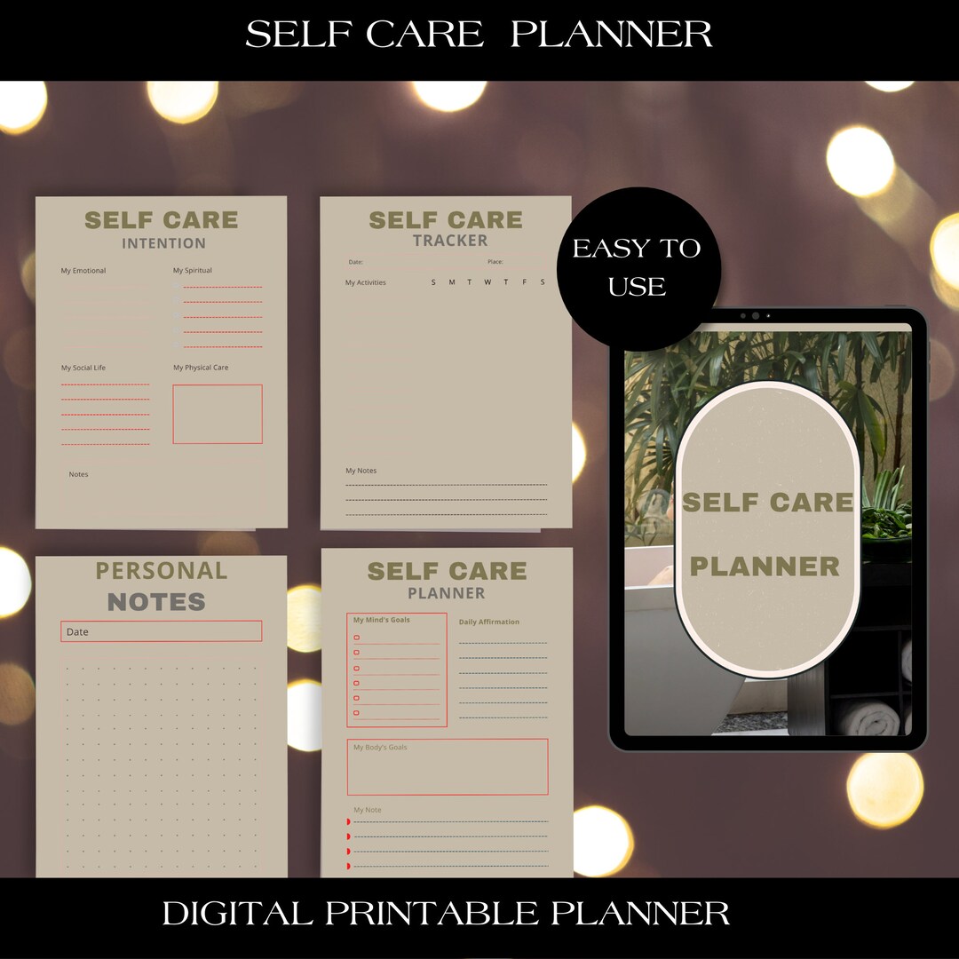 SELF CARE PLANNER |skin Care Journal,skincare Organizer,makeup Tracker ...