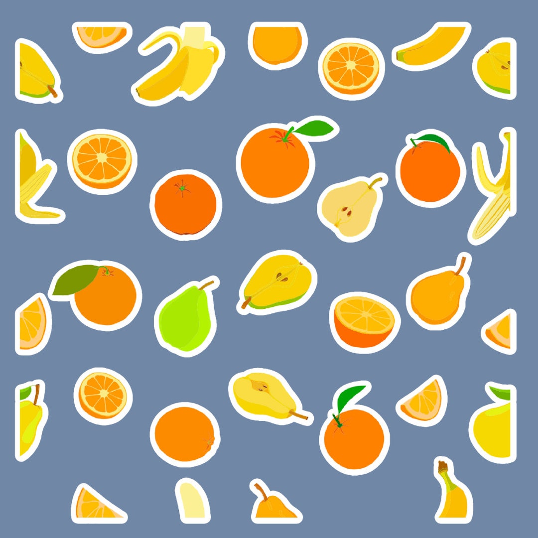 Digital Fruit Sticker|png Stickers,neutral Stickers,cute Stickers,pre ...