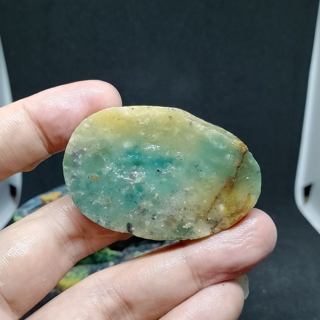 Rough Slabs of Green Opalized Wood.gemstone - Etsy