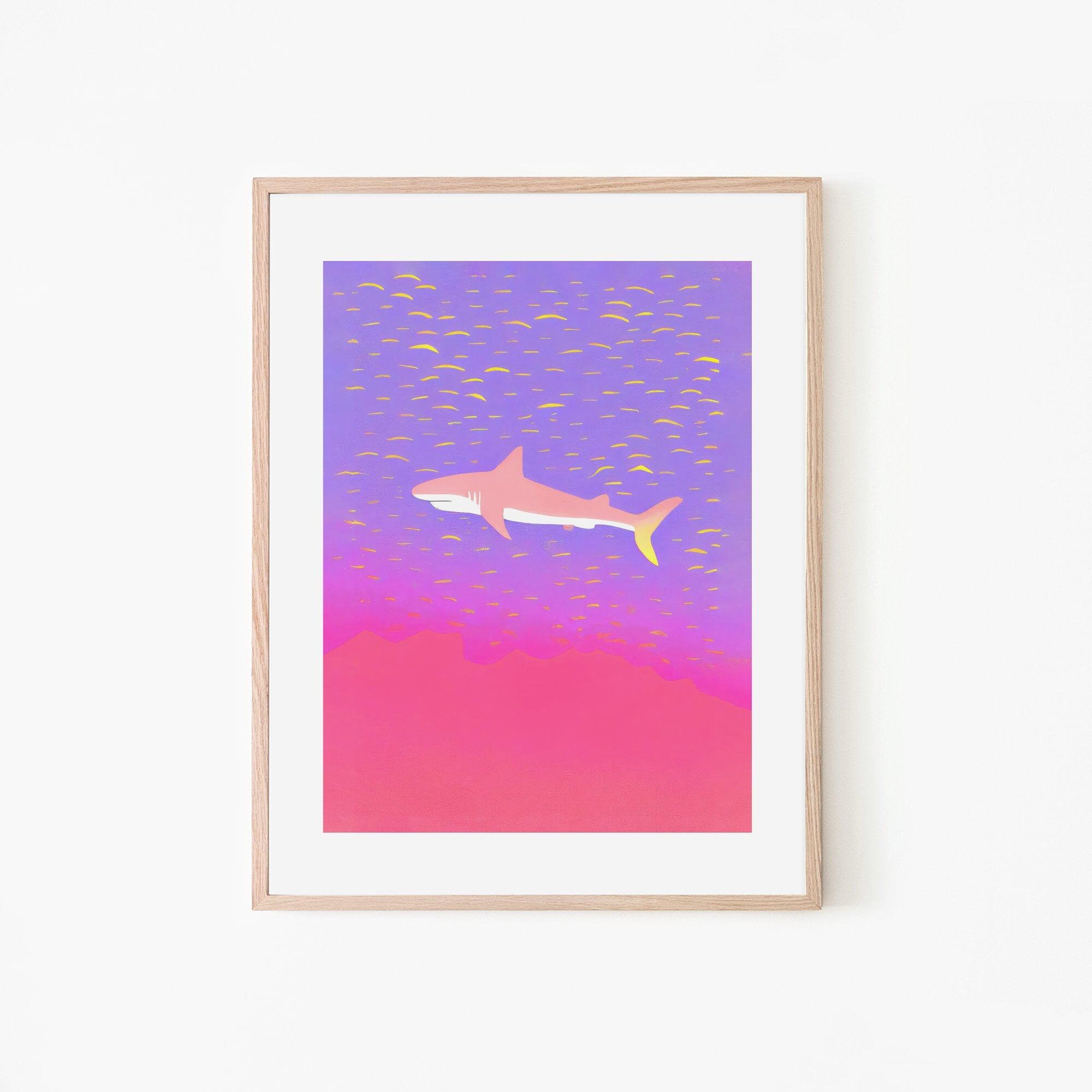 Shark Vs Narwhal Painting