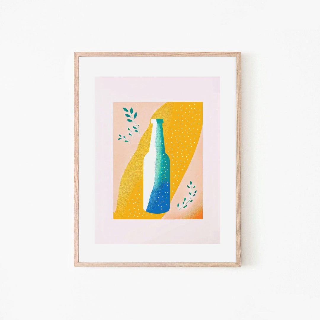 Sweet Kitchen Beer Poster Retro Poster Kitchen Wall Art Beer Poster ...