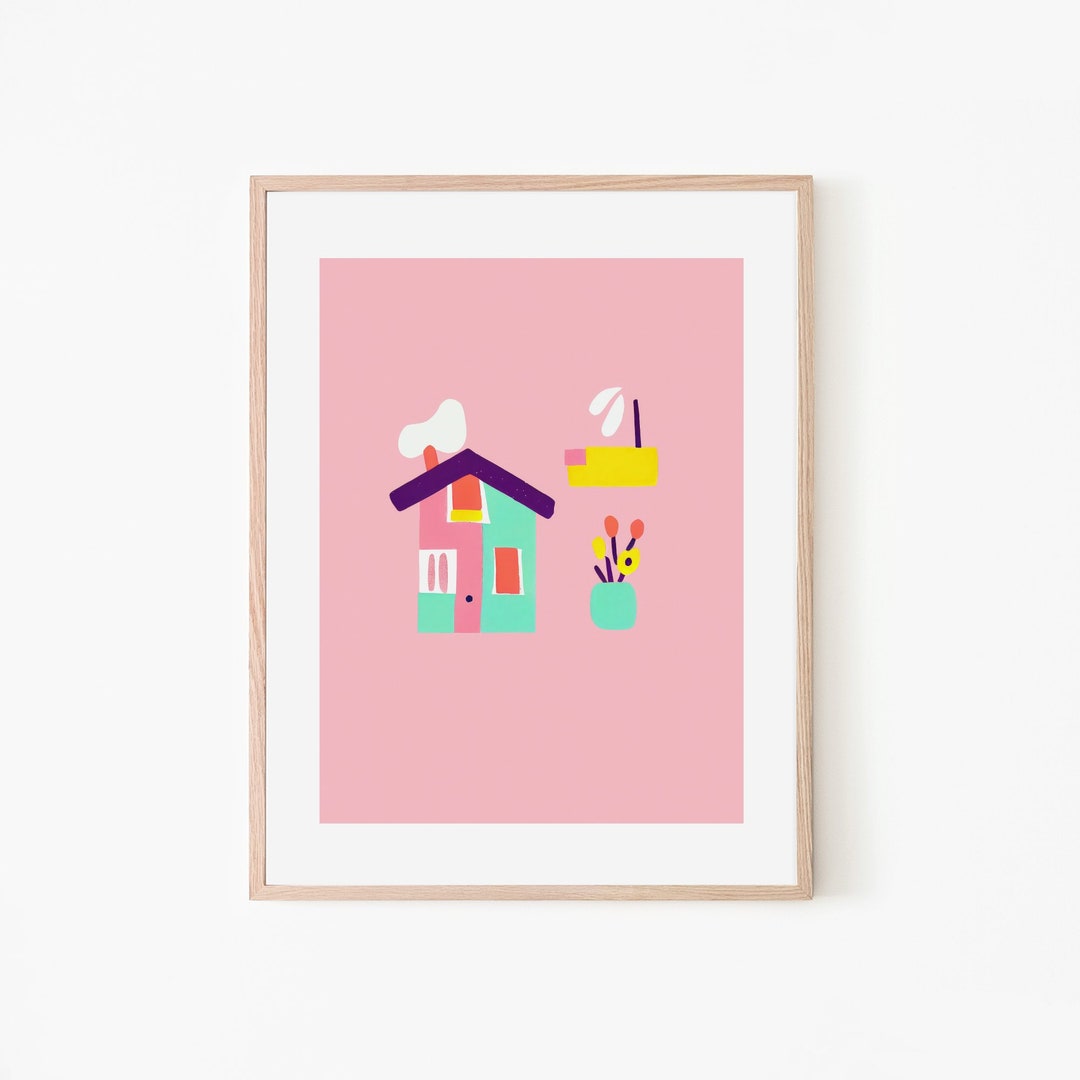 Home Sweet Home Poster Heartwarming Welcome Art Perfect Housewarming ...