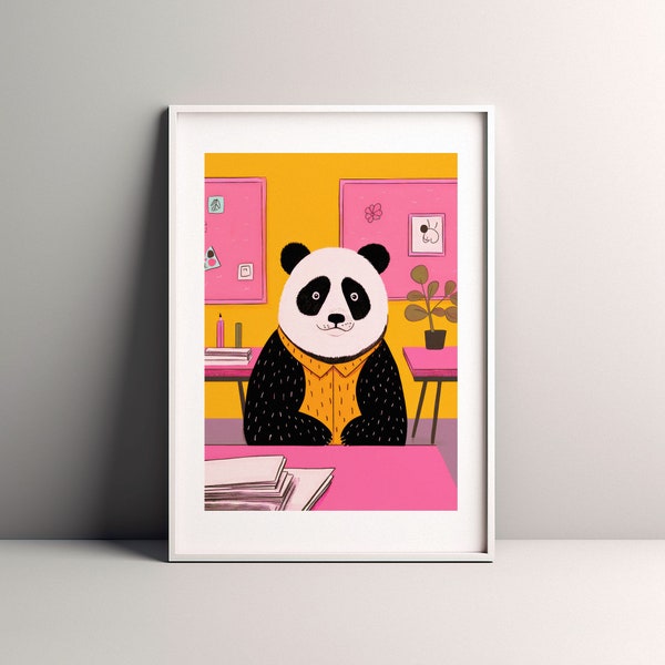 Panda Poster - Etsy UK