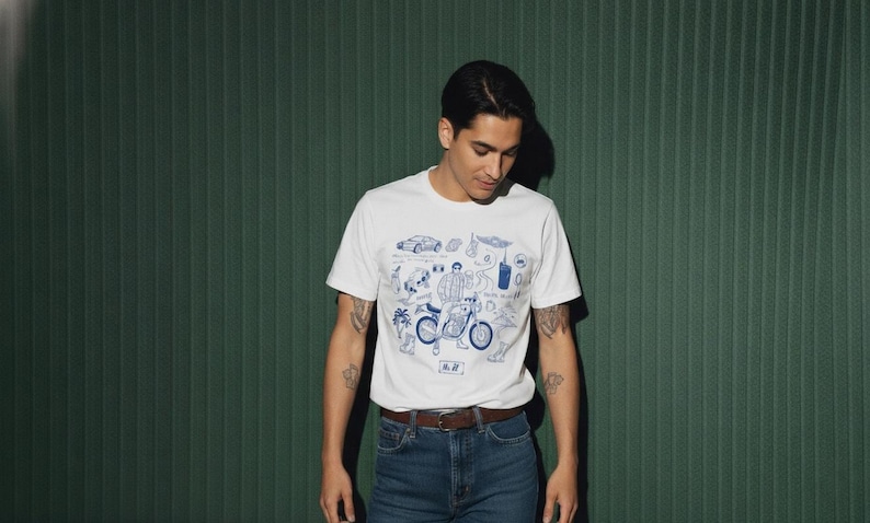 Personalised Custom Doodle T-shirt Unisex - Etsy