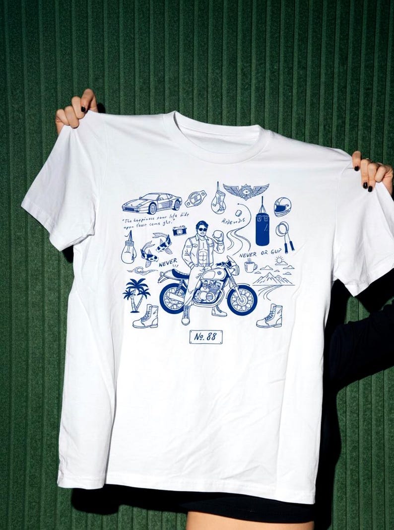 Personalised Custom Doodle T-shirt Unisex - Etsy