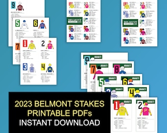 Belmont Stakes INSTANT DOWNLOAD Printable Cards Belmont Party ...