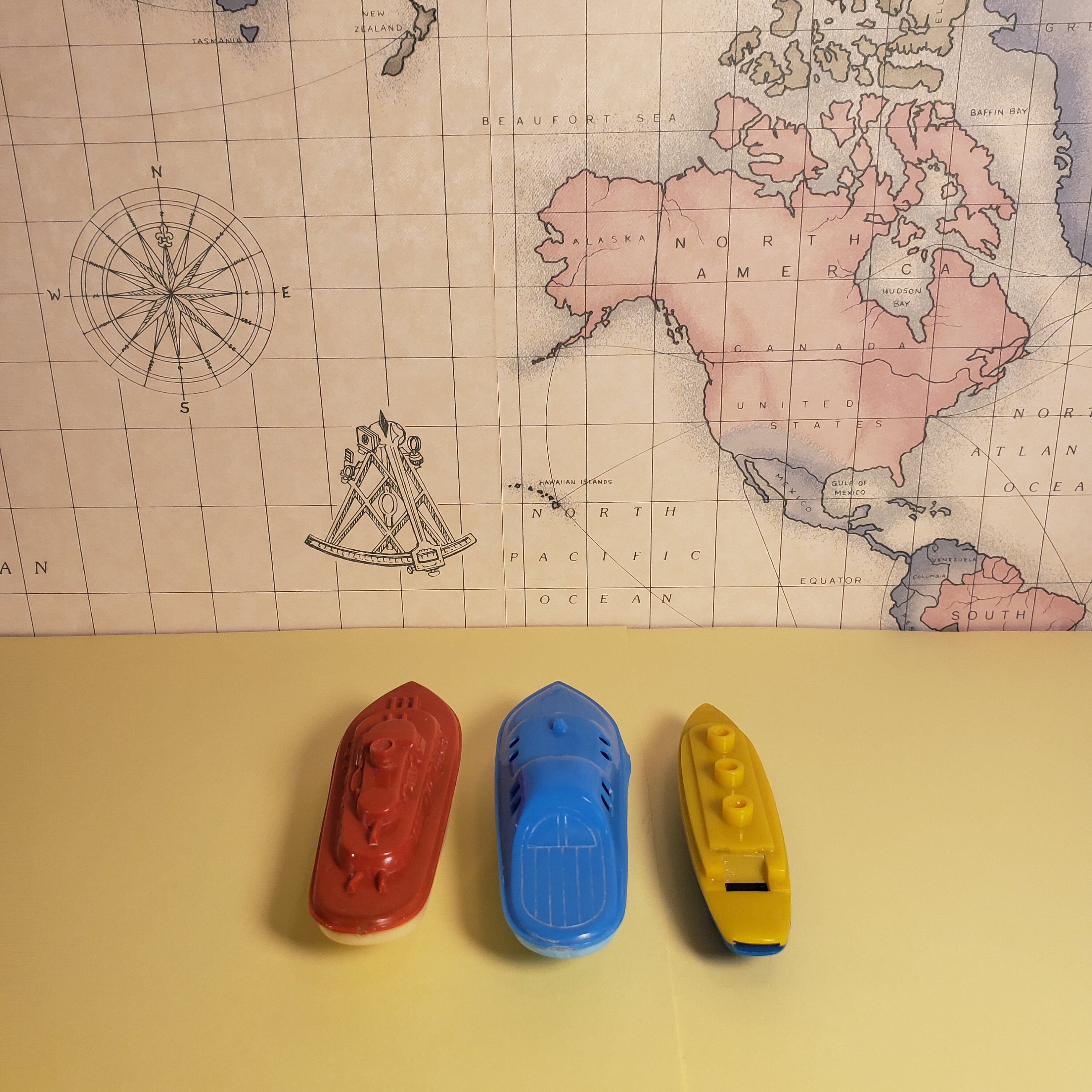 Vintage 1950's Hard Plastic Boat Package 2 Banner and 1 Whistle - Etsy