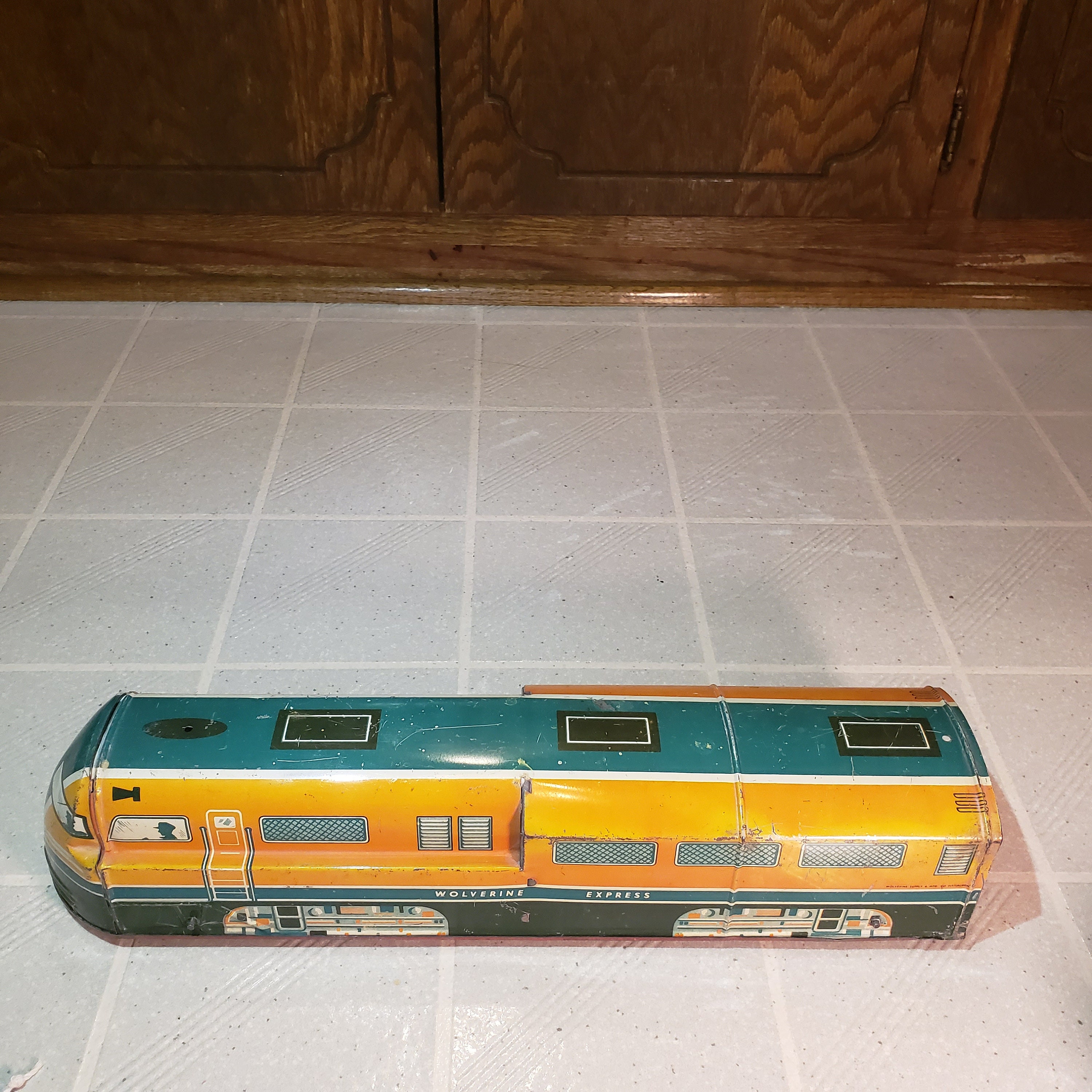 Vintage 1950's Wolverine Express Tin Litho Train - Etsy
