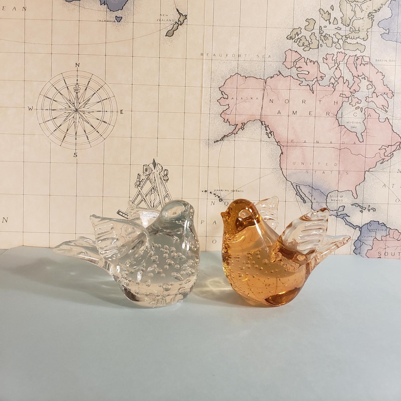 Murano Glass Birds Pair - Etsy