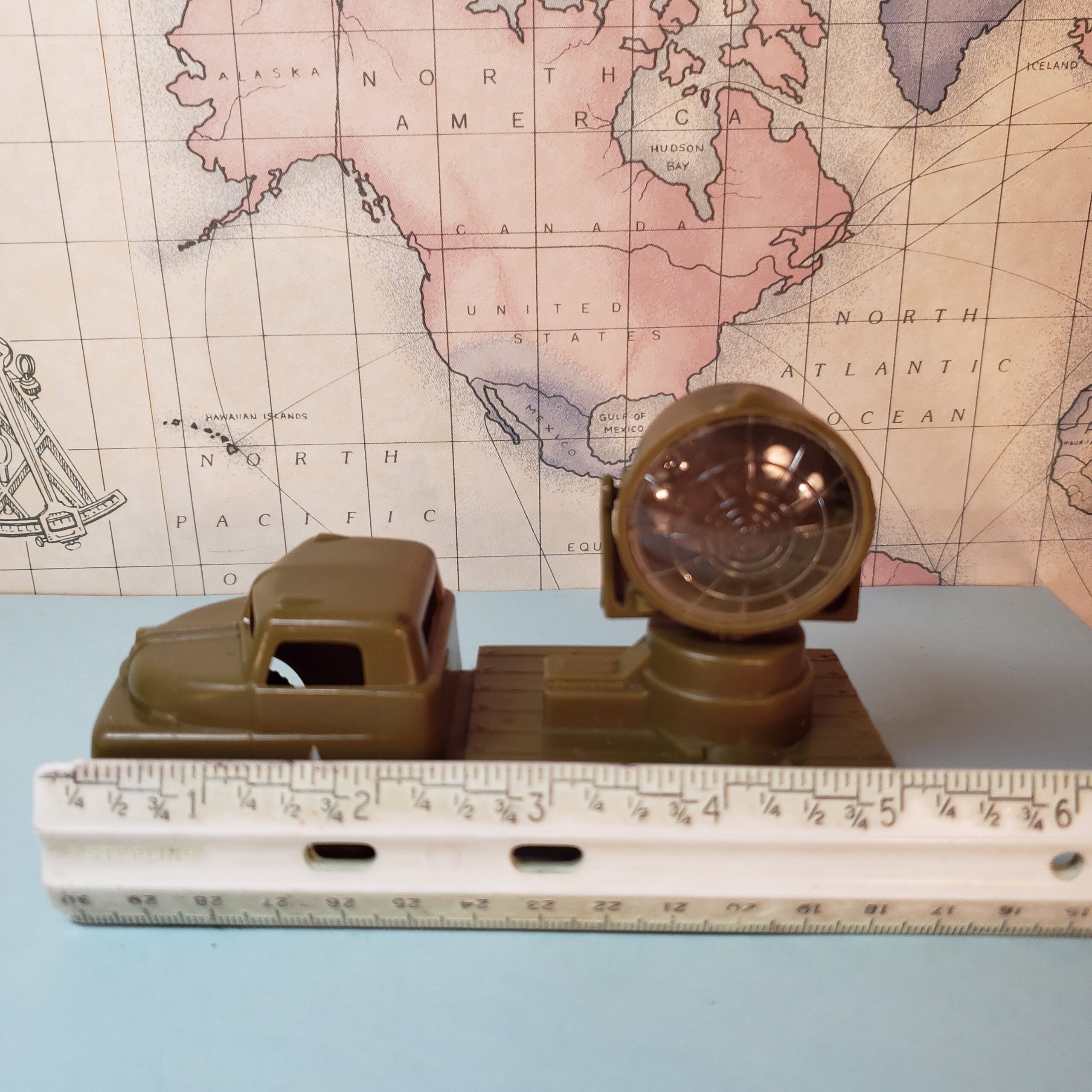 Vintage Pyro Hard Plastic Military Mobile Search Light Truck 1950's ...