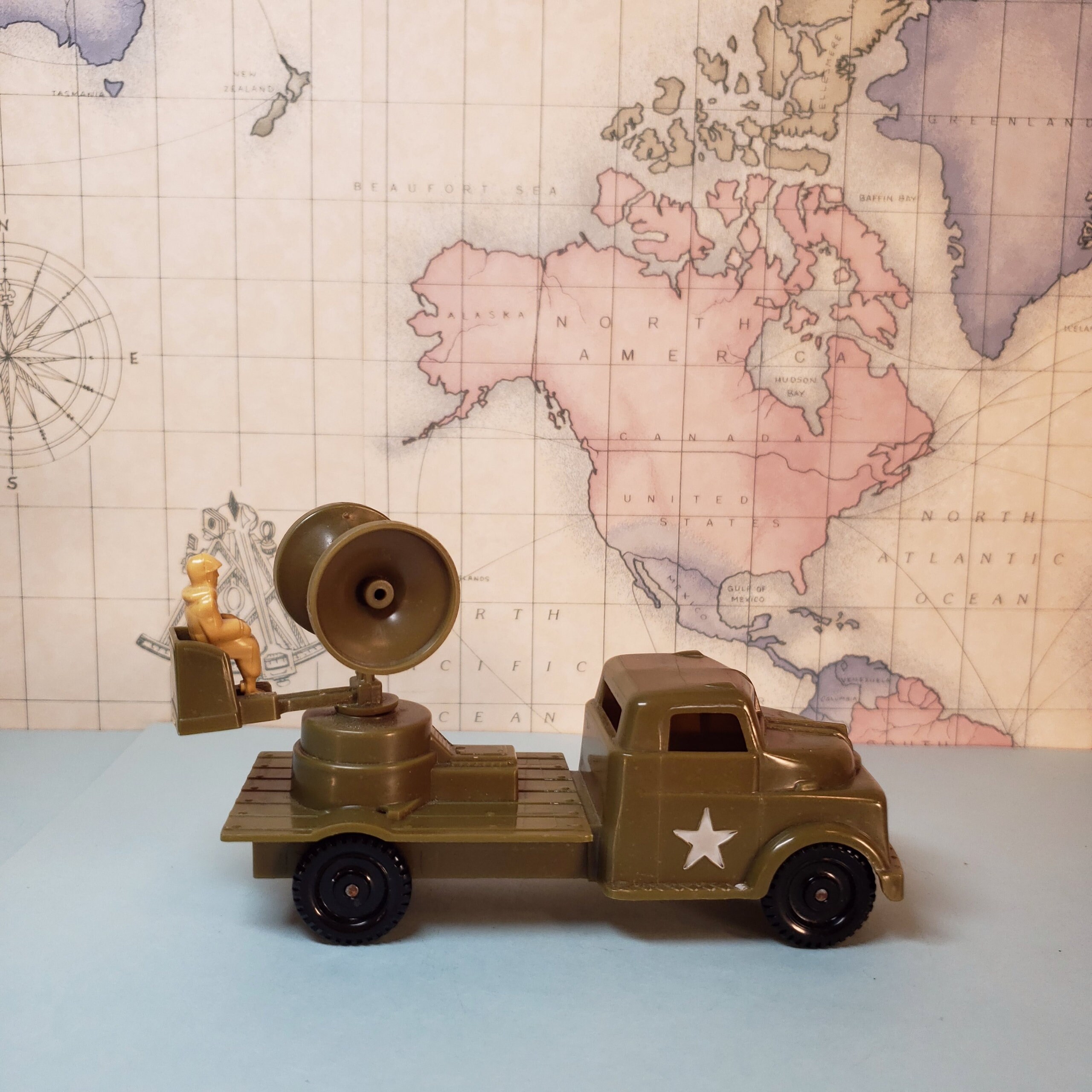 Vintage Pyro Hard Plastic Military Mobile Sound Truck 1950's Army USA ...