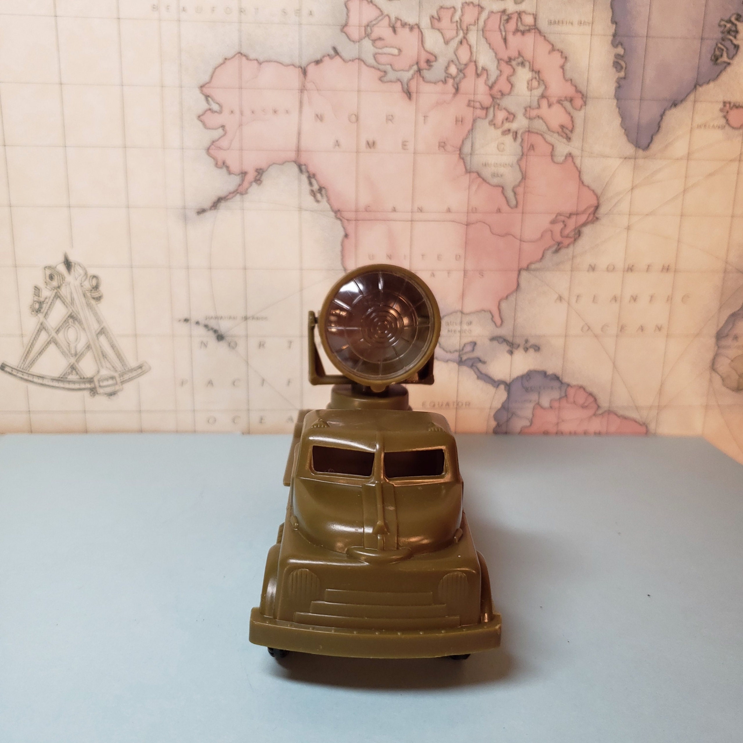 Vintage Pyro Hard Plastic Military Mobile Search Light Truck 1950's ...