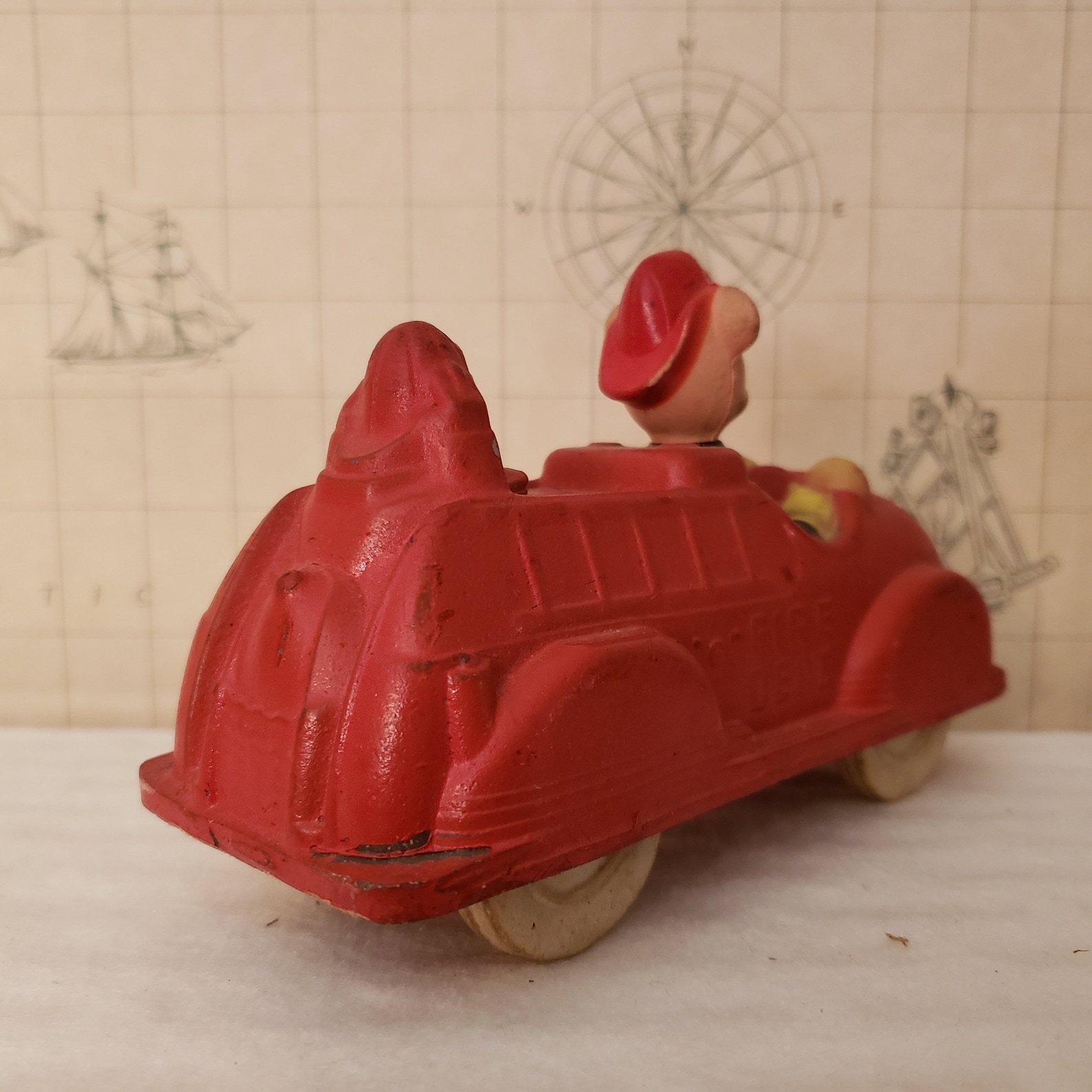 Sun Rubber Disney Mickey Mouse and Donald Duck Fire Truck - Etsy