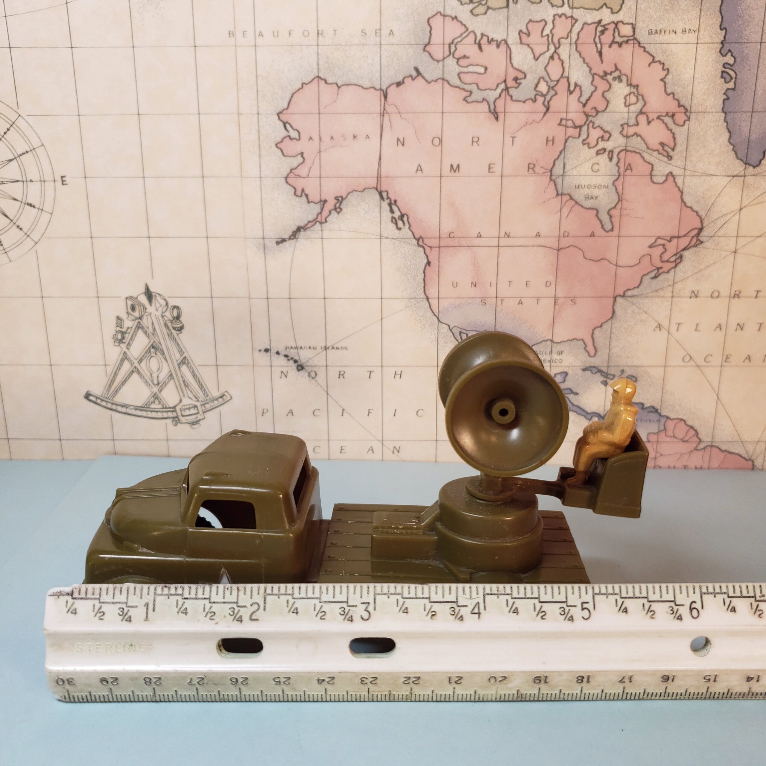 Vintage Pyro Hard Plastic Military Mobile Sound Truck 1950's Army USA ...