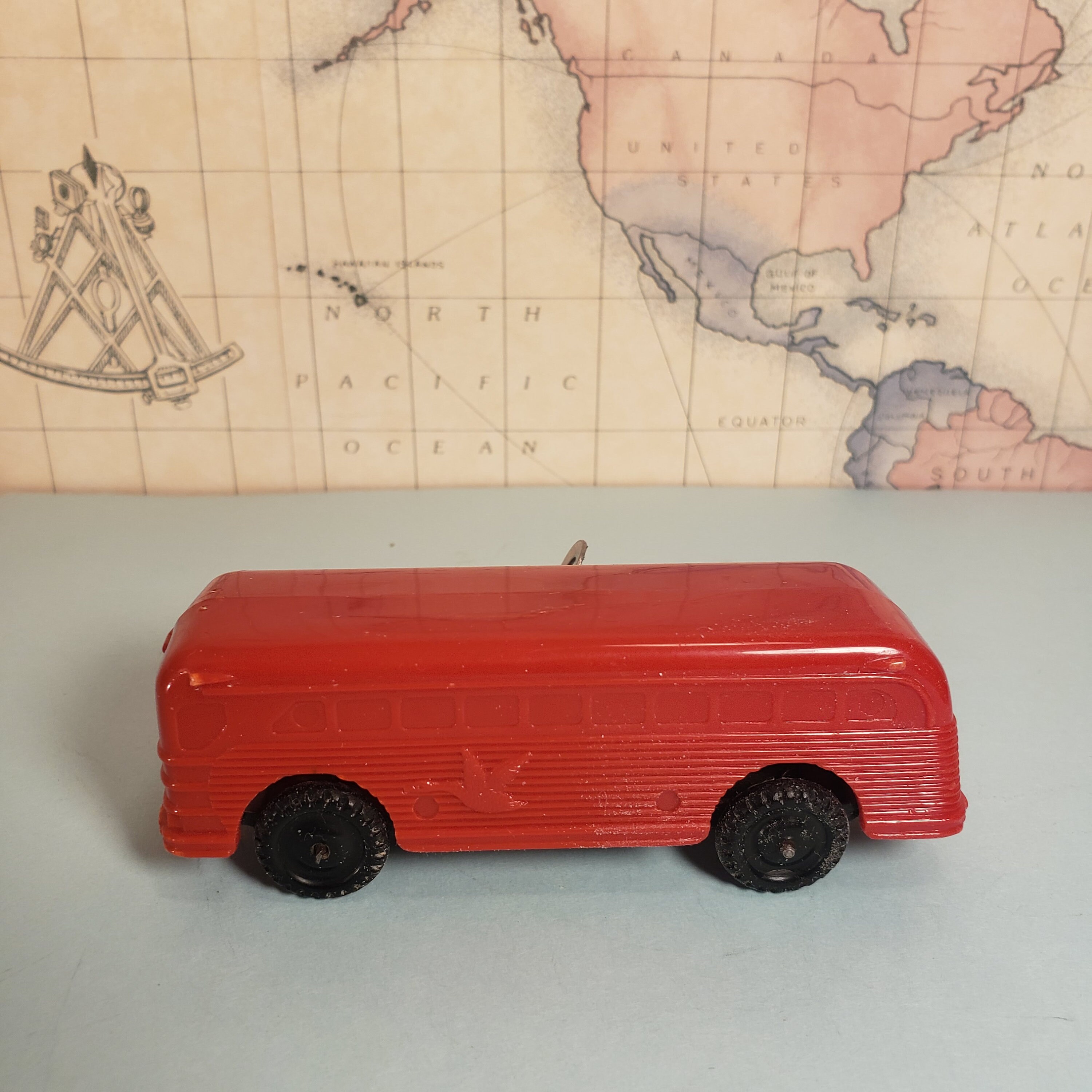 Vintage 1950's Hard Plastic Windup Flying Goose Bus - Etsy