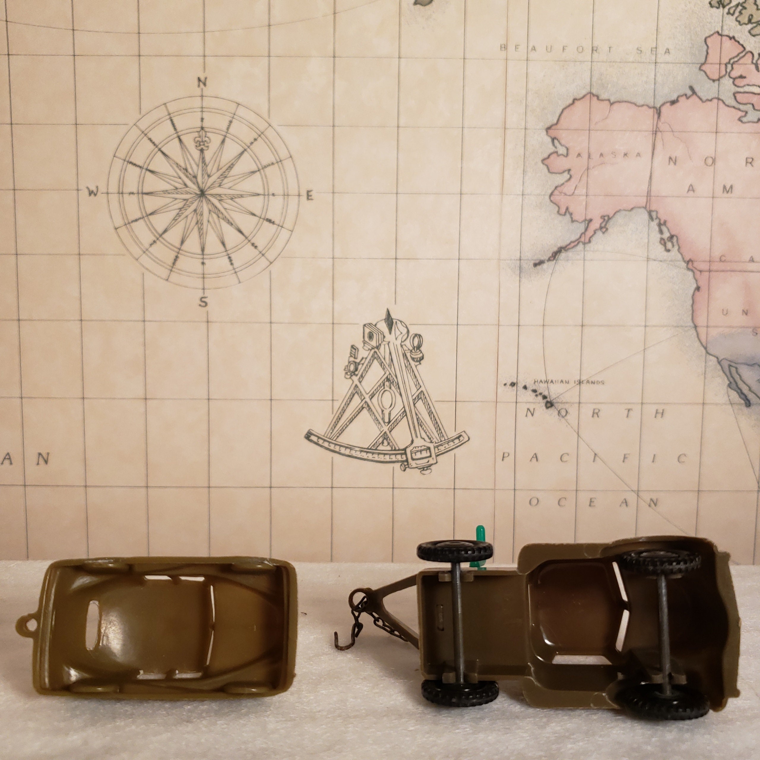 Pyro Plastic Army Tow Truck Hauling Staff Car Military - Etsy