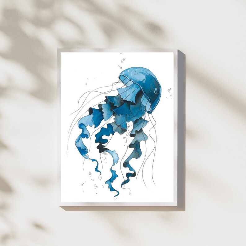 "medusa" Print, Illustration, Drawing, Watercolor, Print, Art, Graphic ...