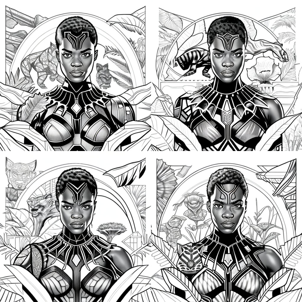 Wakanda Coloring Page - Etsy