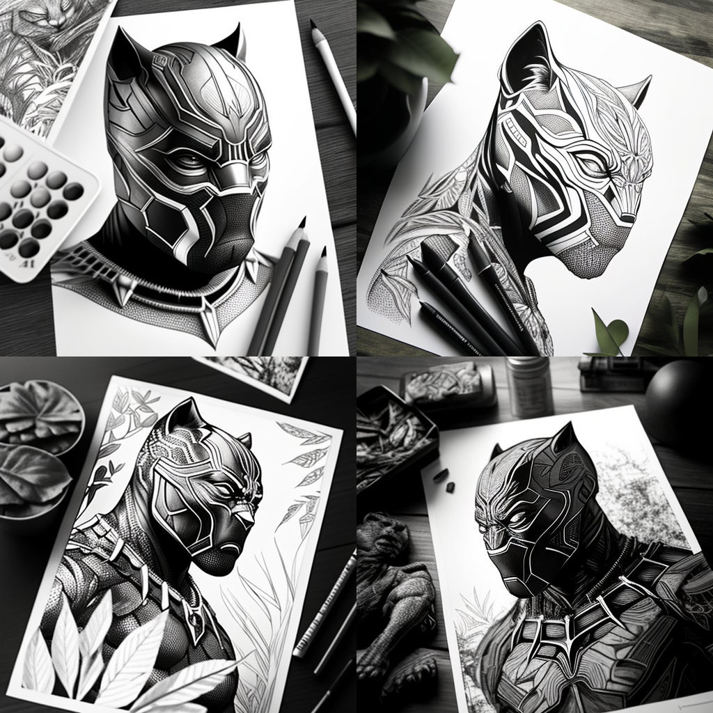 Wakanda Coloring Page - Etsy