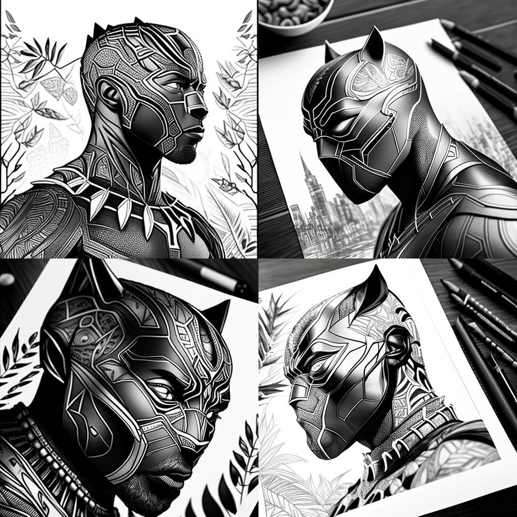 Wakanda Coloring Page - Etsy