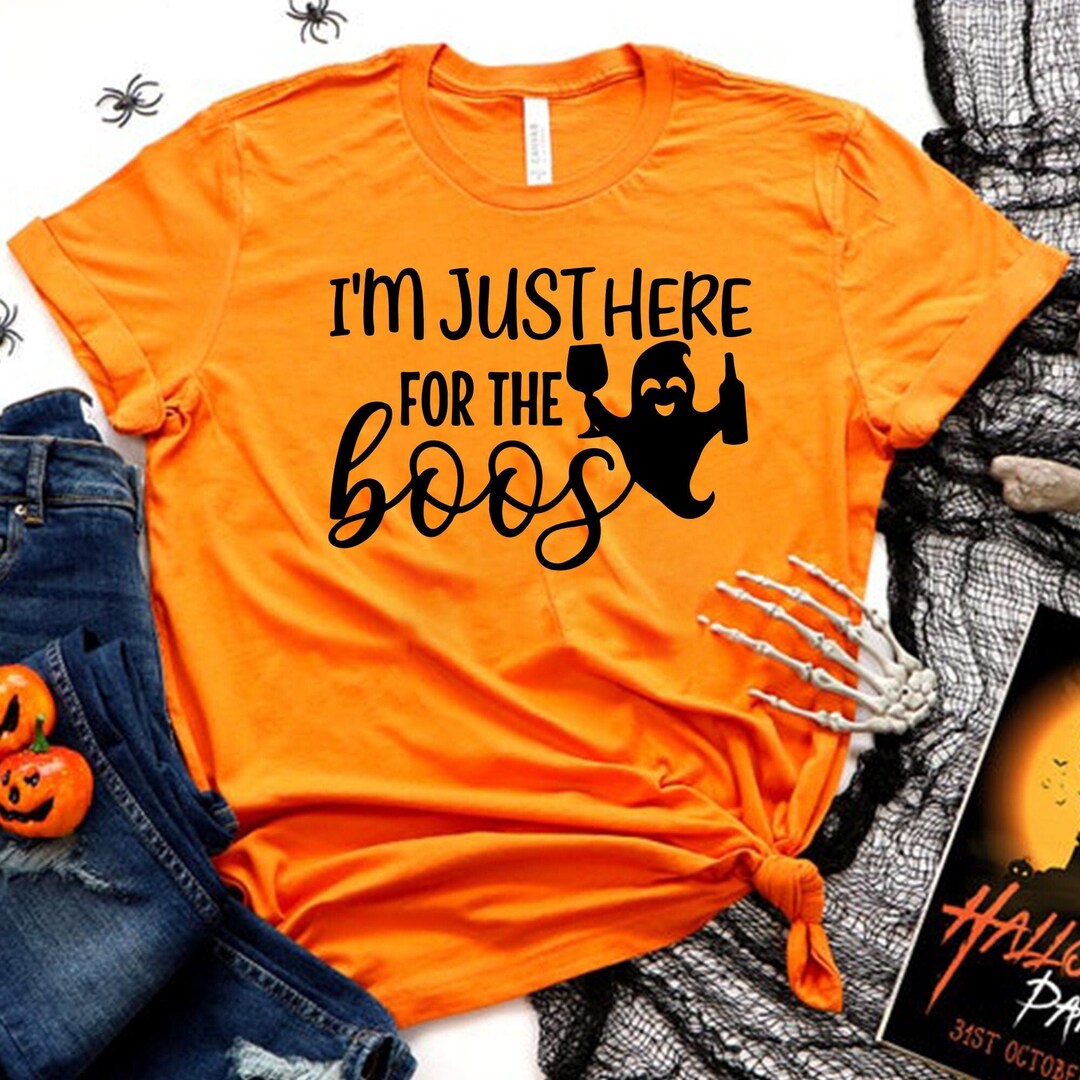 Here for the Boos Sweatshirt and Tshirt, Halloween Sweatshirt, Cute ...