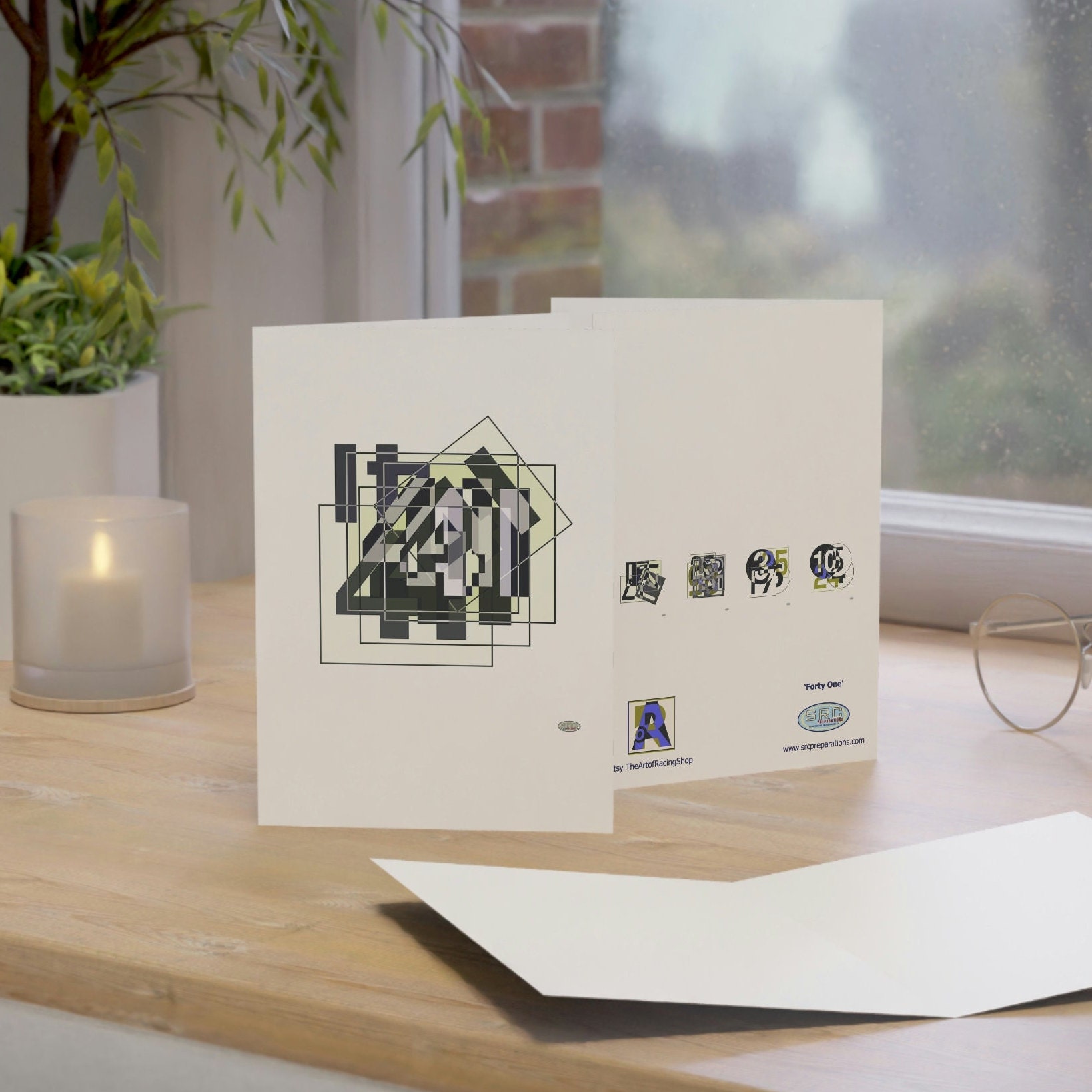 Retro Race Car Sports Car Birthday Card Greeting Gift Card Christmas ...