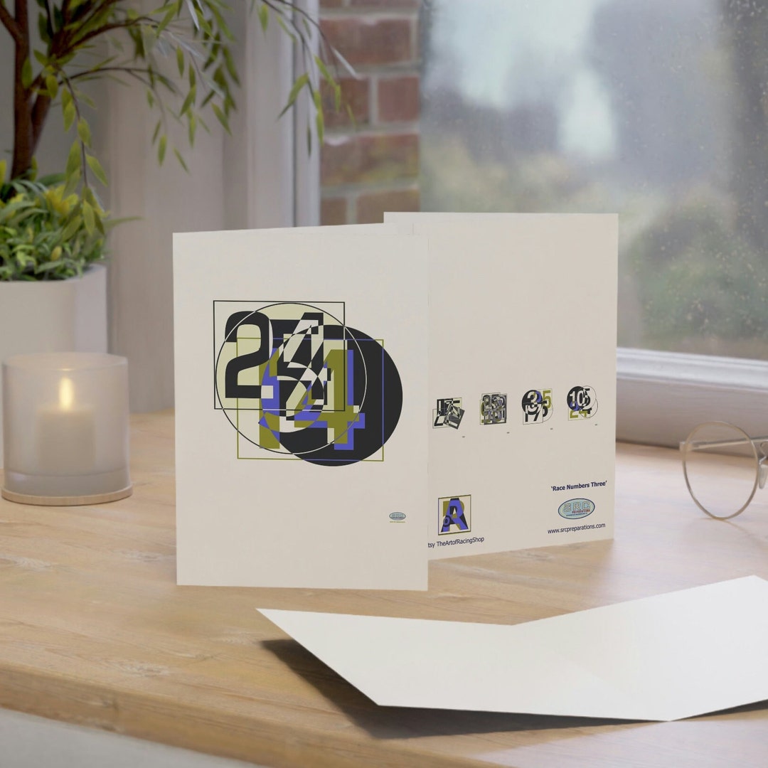 Retro Race Car Sports Car Birthday Card Greeting Gift Card Christmas ...