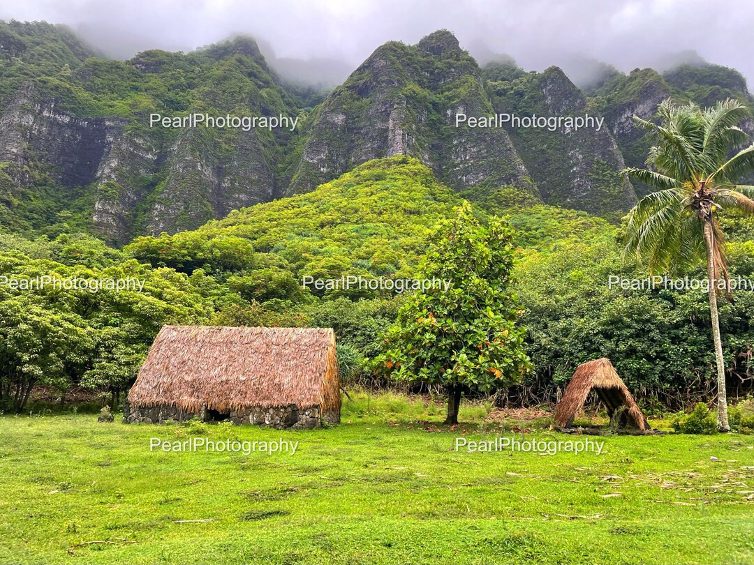 Koolau Mountains, Hale Hut, Kualoa Ranch, Jurassic Park, Oahu, HI - Etsy