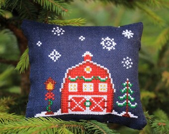 Autumn Farm Cross Stitch Pattern Fall Cross Stitch House Cross Stitch ...