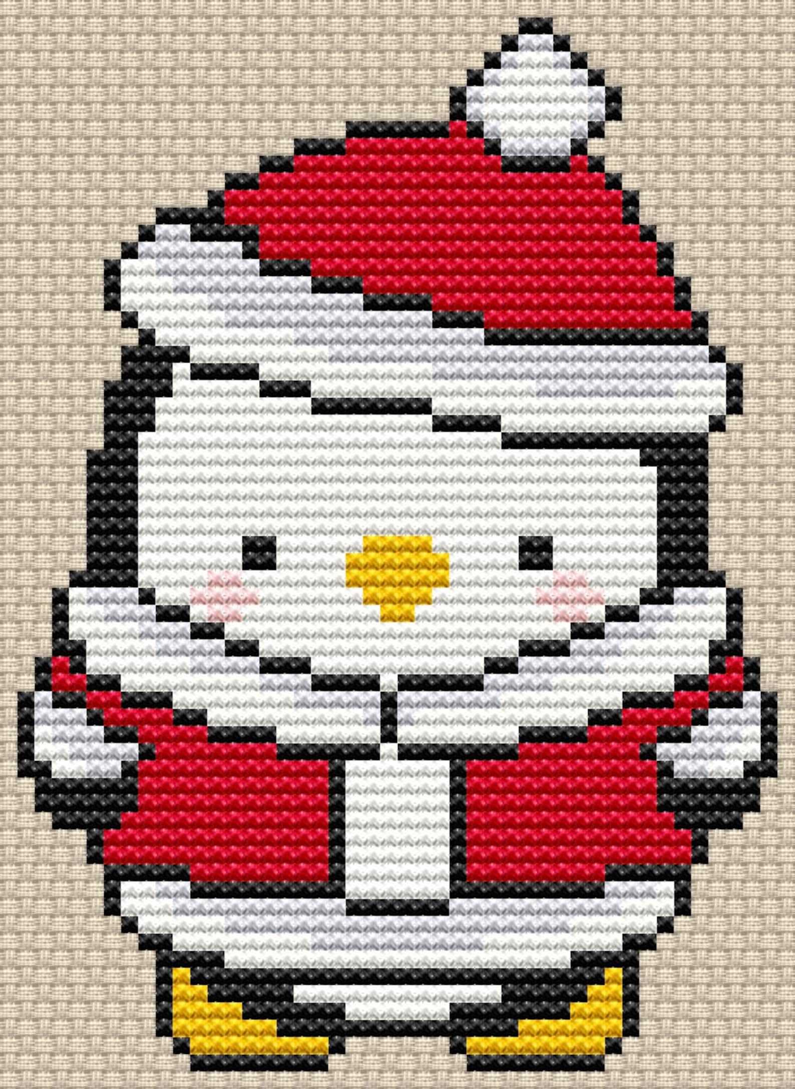 Little Penguin Cross Stitch Pattern Christmas Penguin Small Cross ...