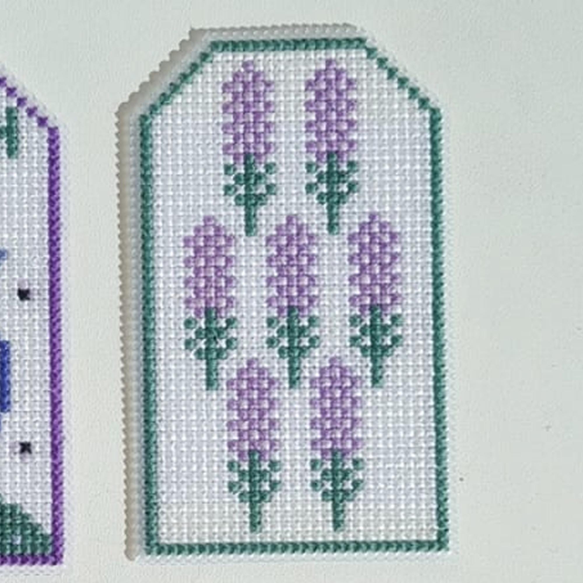 Lavender Tags Cross Stitch Pattern, Spring Floral Embroidery (PDF ...
