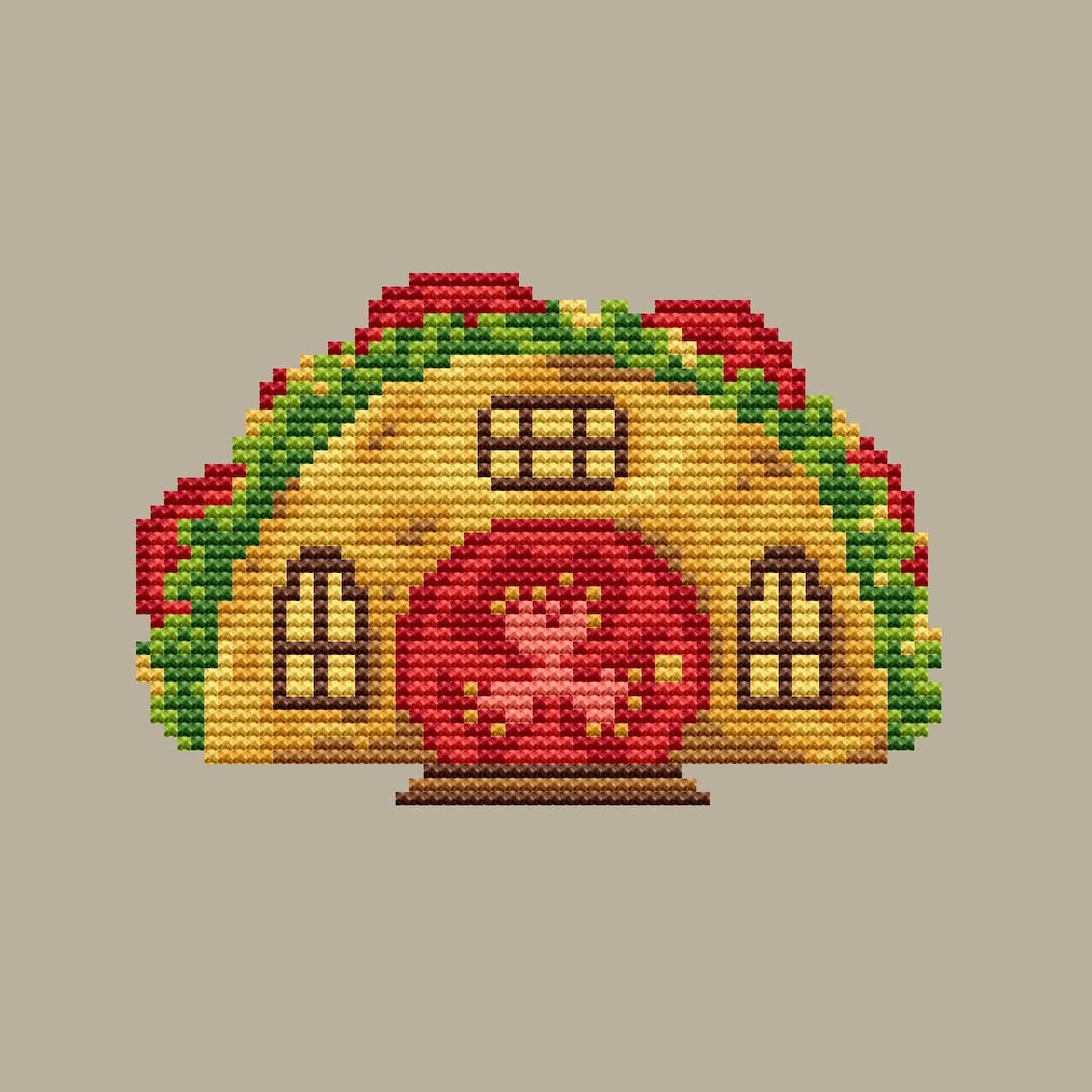 Tacos Cross Stitch Pattern Food Cross Stitch Mexican Cross Stitch House ...