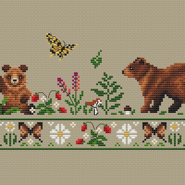 Floral Cross Stitch - Etsy