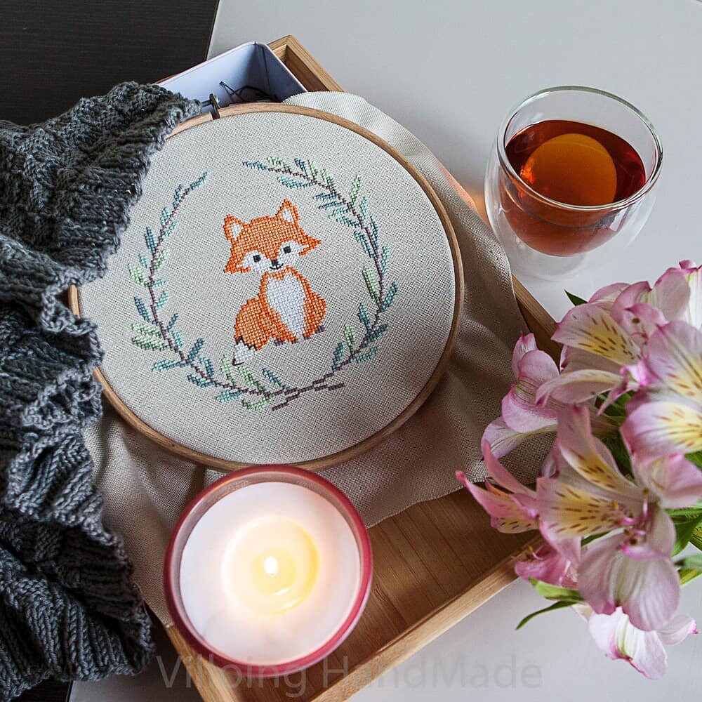 Fox Cross Stitch Pattern Be Clever Cross Stitch Animal Cross Stitch ...
