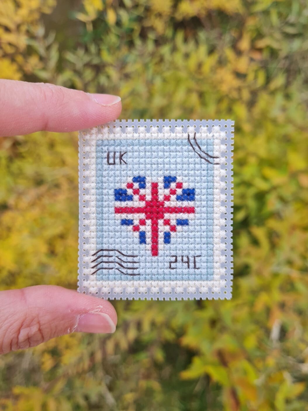 UK Postage Stamp Cross Stitch Pattern Great Britain Cross - Etsy UK
