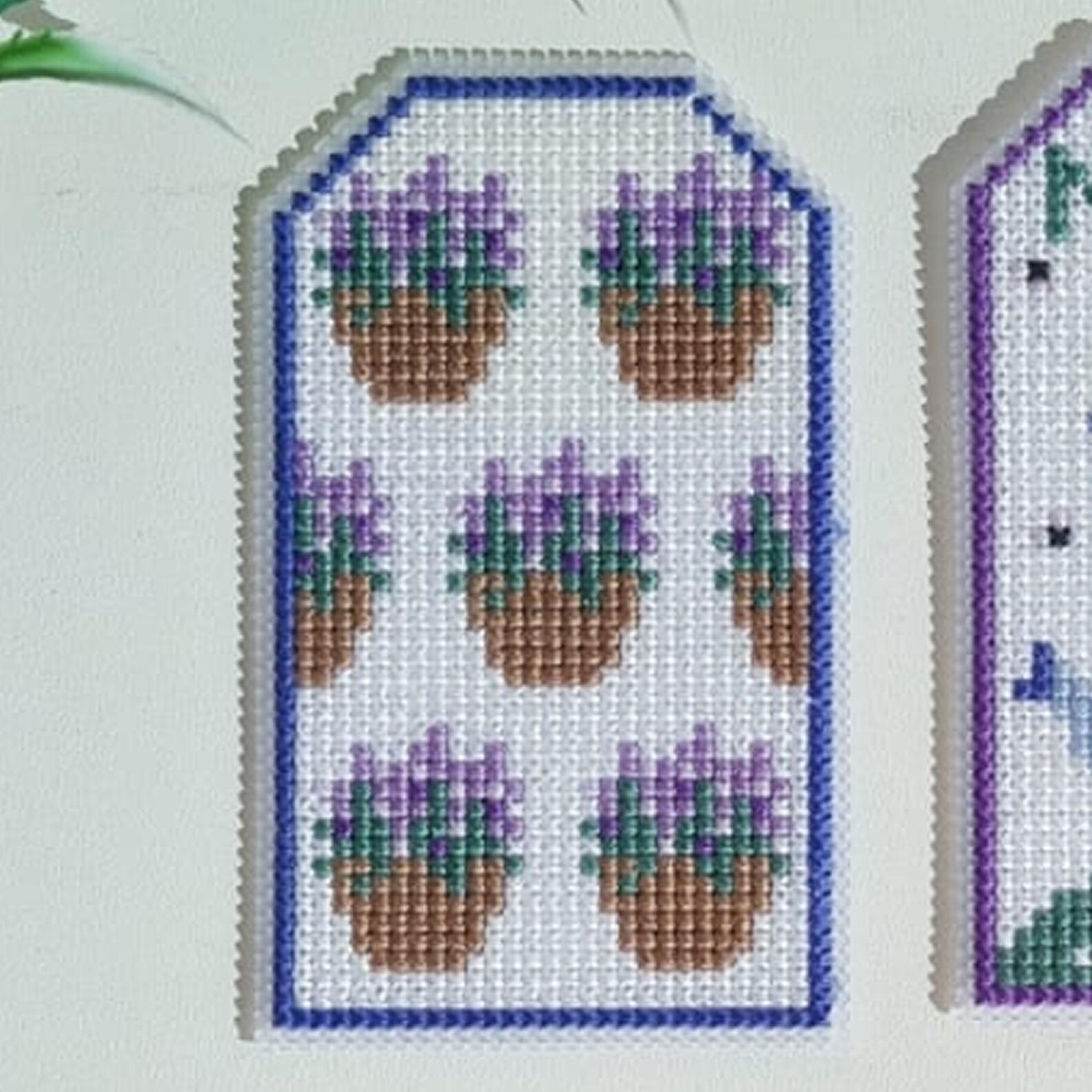 Lavender Tags Cross Stitch Pattern, Spring Floral Embroidery (PDF ...