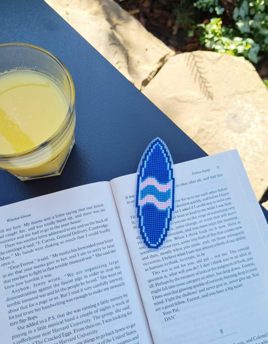 Surfboard Cross Stitch Pattern: Summer Bookmark (PDF Download) - Etsy