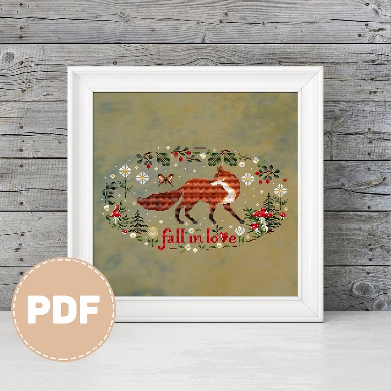 Fox Cross Stitch Kit - Etsy