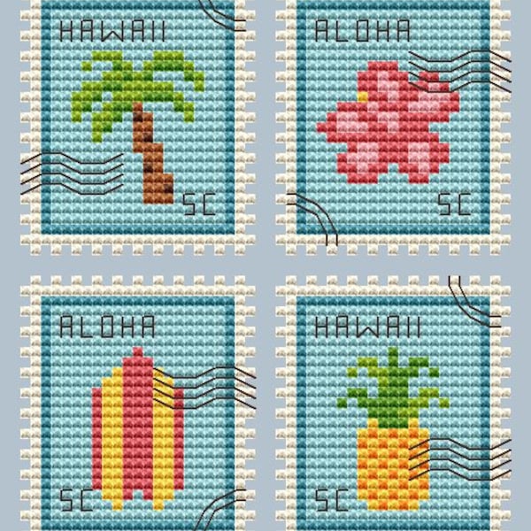 Hawaii Cross Stitch - Etsy
