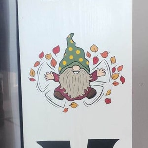 Wooden Gnome Welcome to Our Home Hand Painted Porch Sign - Etsy