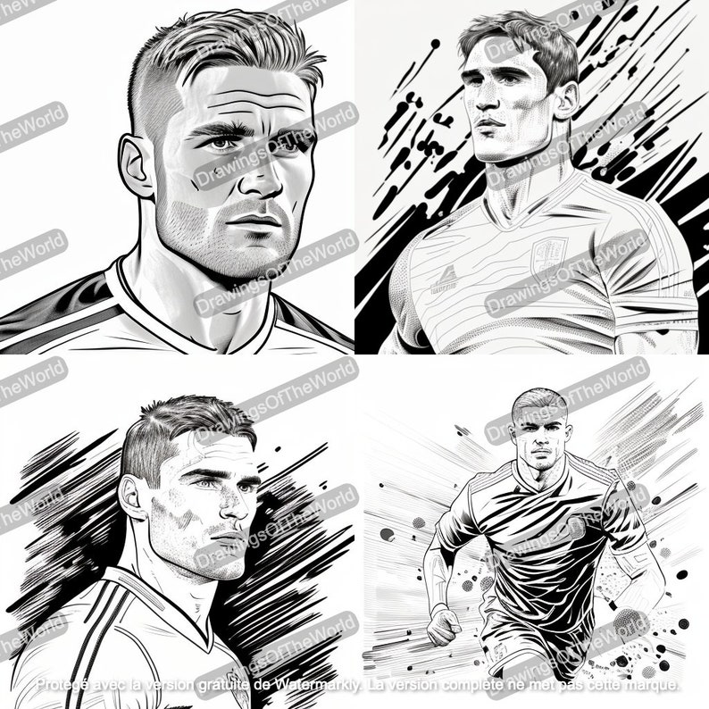 Football Printable Coloring Book for Football Lovers - Etsy
