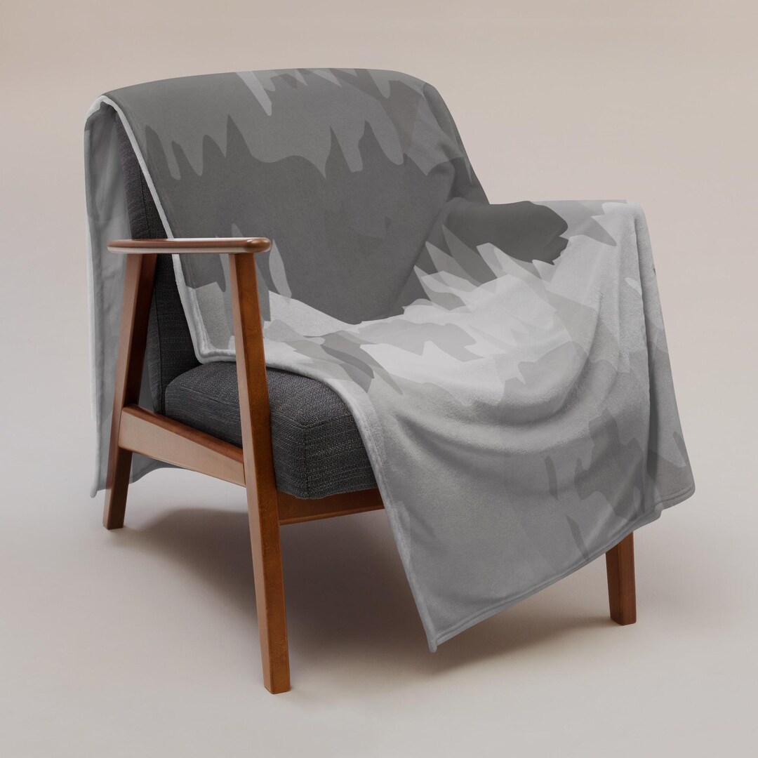 Abstract Art Graphic Throw Blanket for Gift, Modern Blanket Art, Cool ...