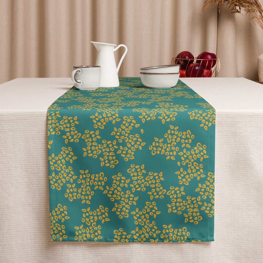 Beautiful Table Runner Pattern, Blue Table Runner for Gift, Cool ...