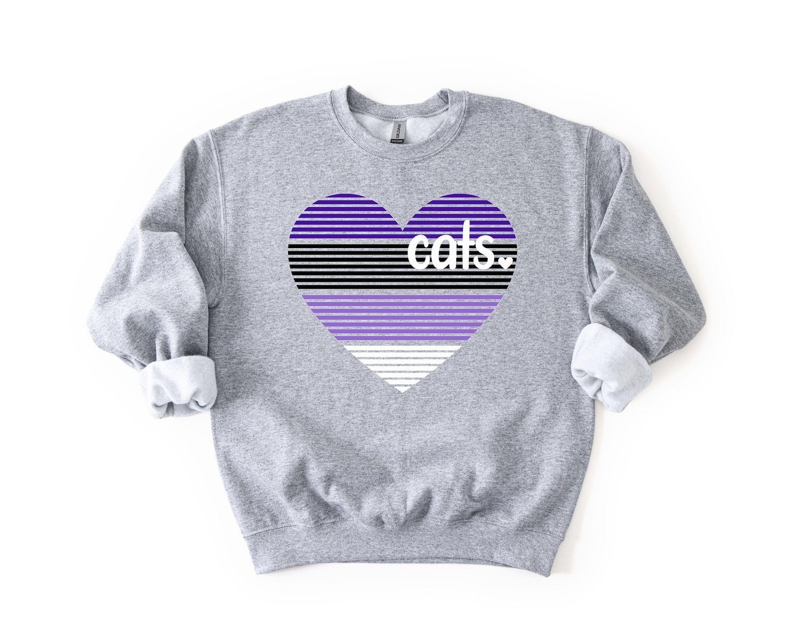 Wildcats State Heart Stripe Digital PNG - Etsy