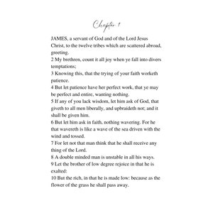 Book of James Journaling Bible Printable KJV King James Version Lined ...