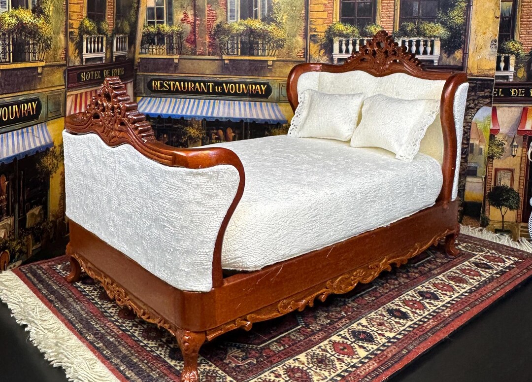 Aztec Quality Miniature Dollhouse Decor Walnut Framed Rococo Era ...