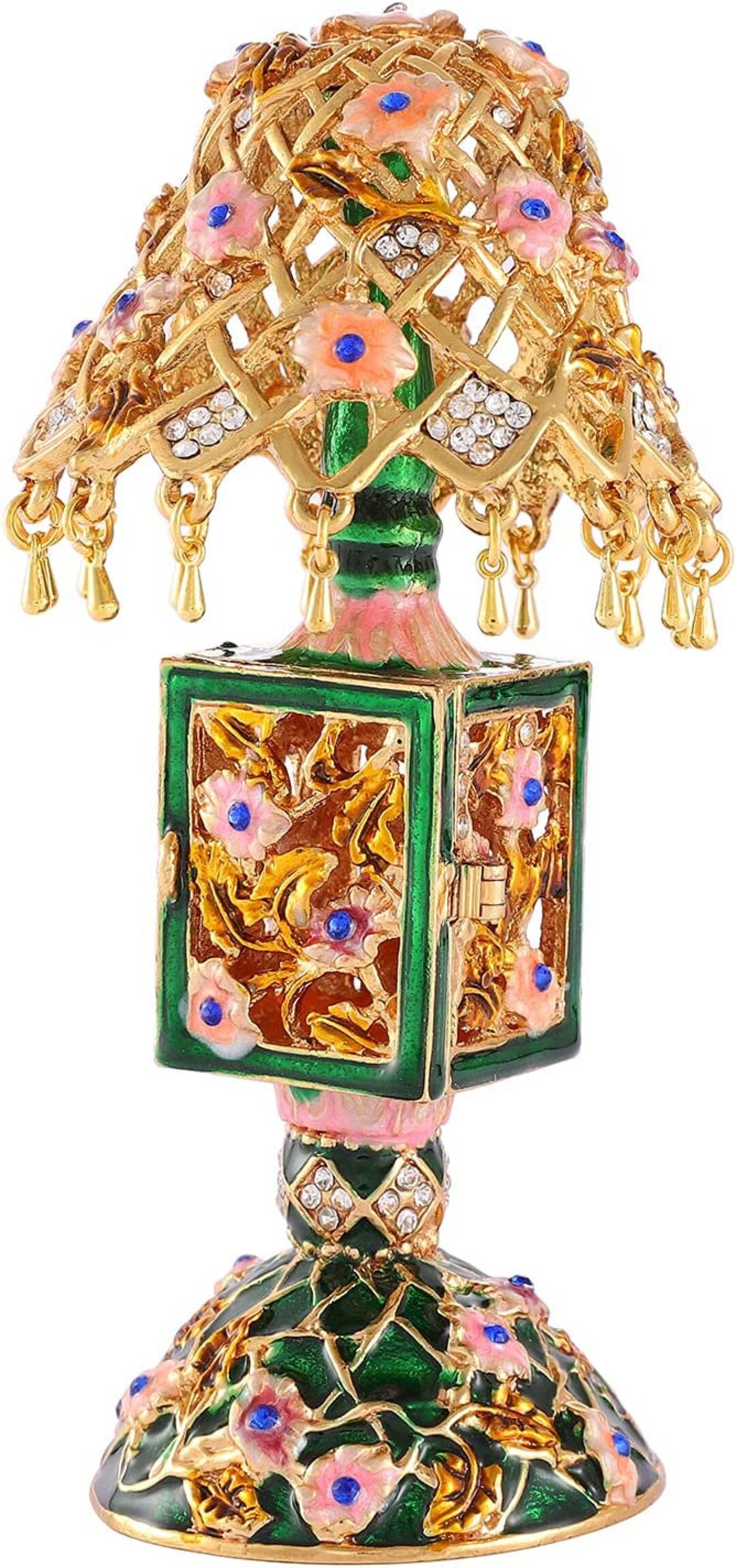 Art Deco Enamel Lamp Trinket Box - Etsy